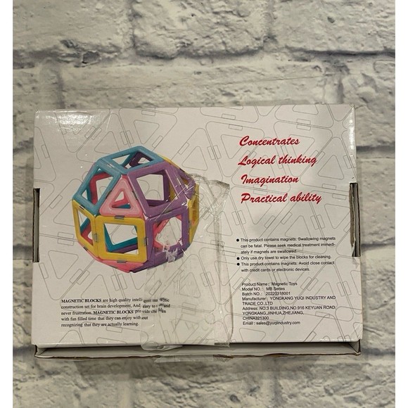 Toys | Intelligent Magnetic Building Block Set Magnet Tiles Toy Pastel ...